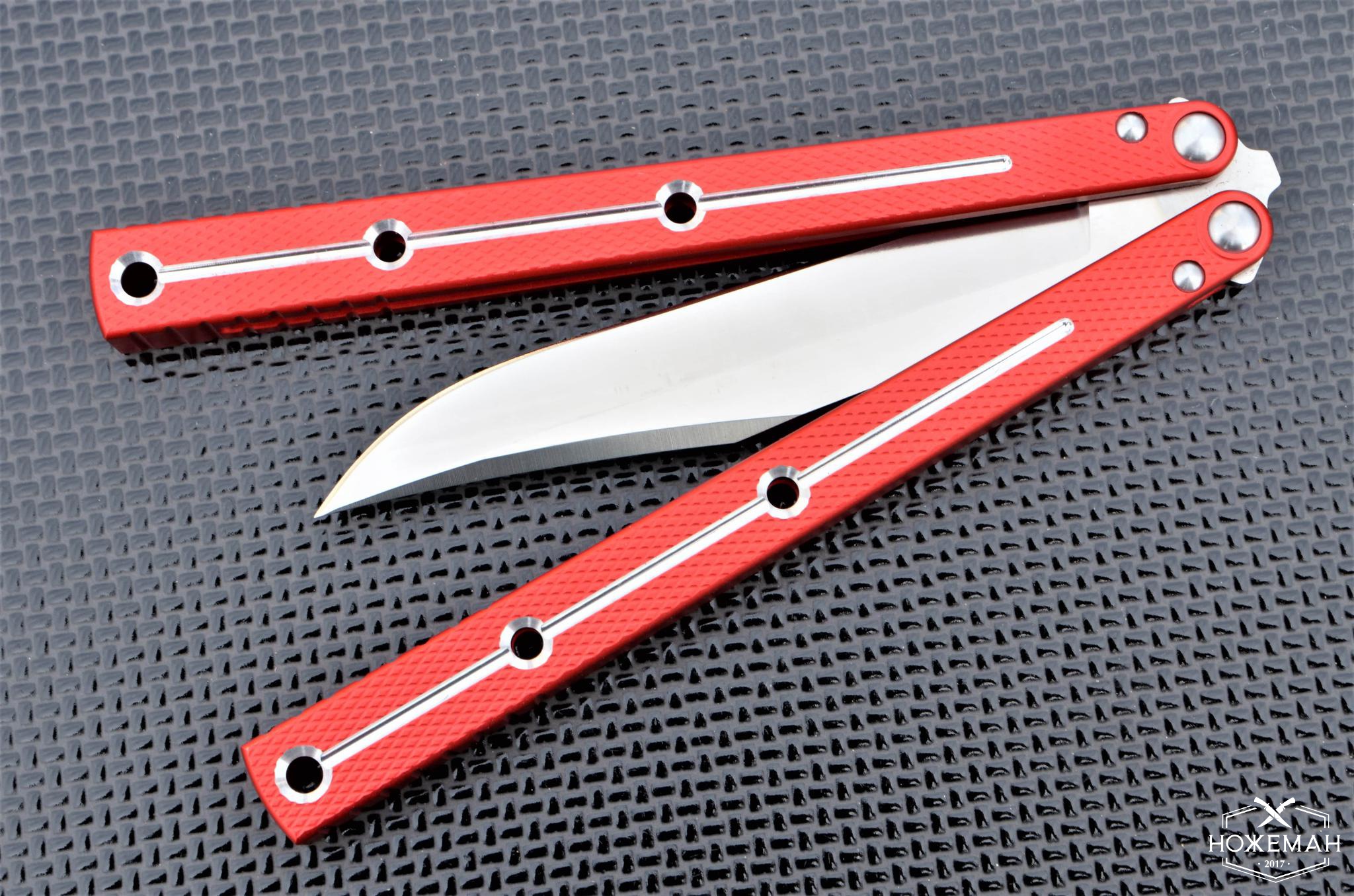 Балисонг Squid Industries Krake Raken Red Dual Tone реплика купить ...