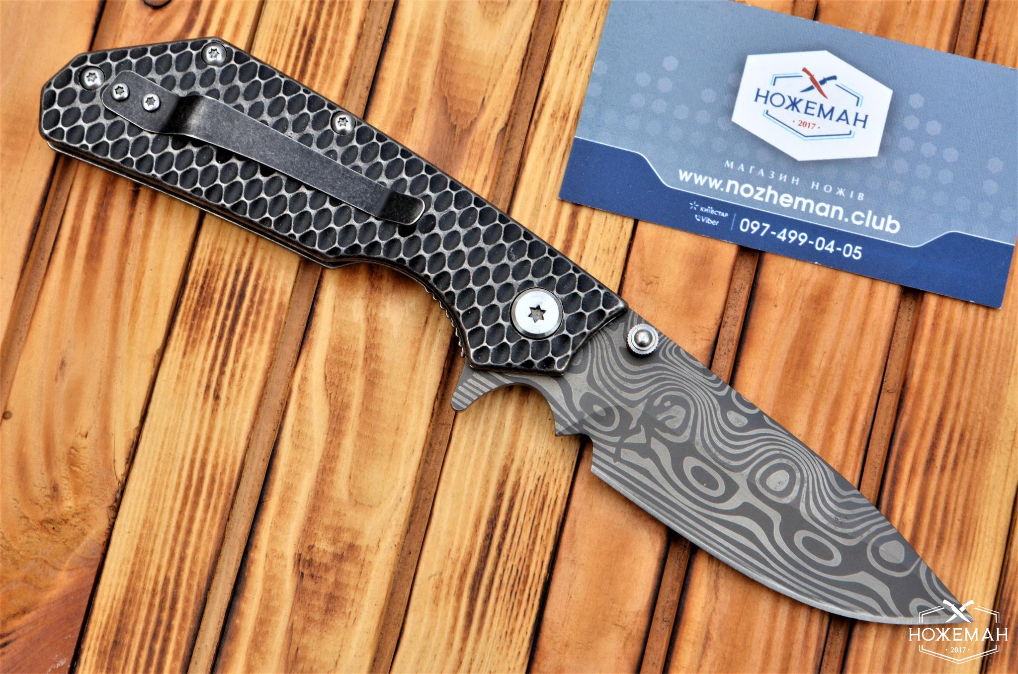 Нож Strider Damascus реплика купить | Магазин ножей Nozheman Club