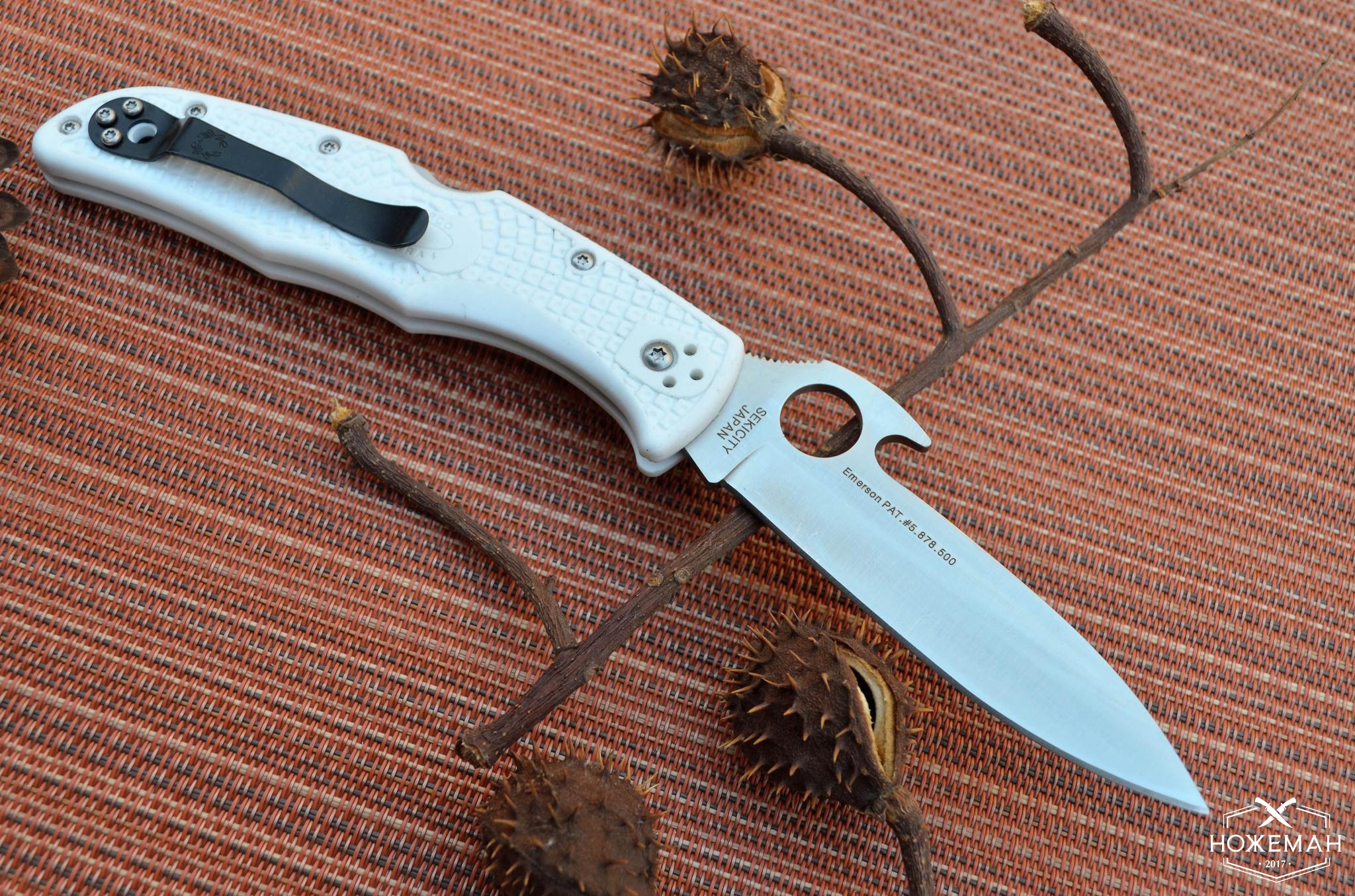 Нож Spyderco Endura 4 Emerson Wave C10 white купить - реплики Spyderco