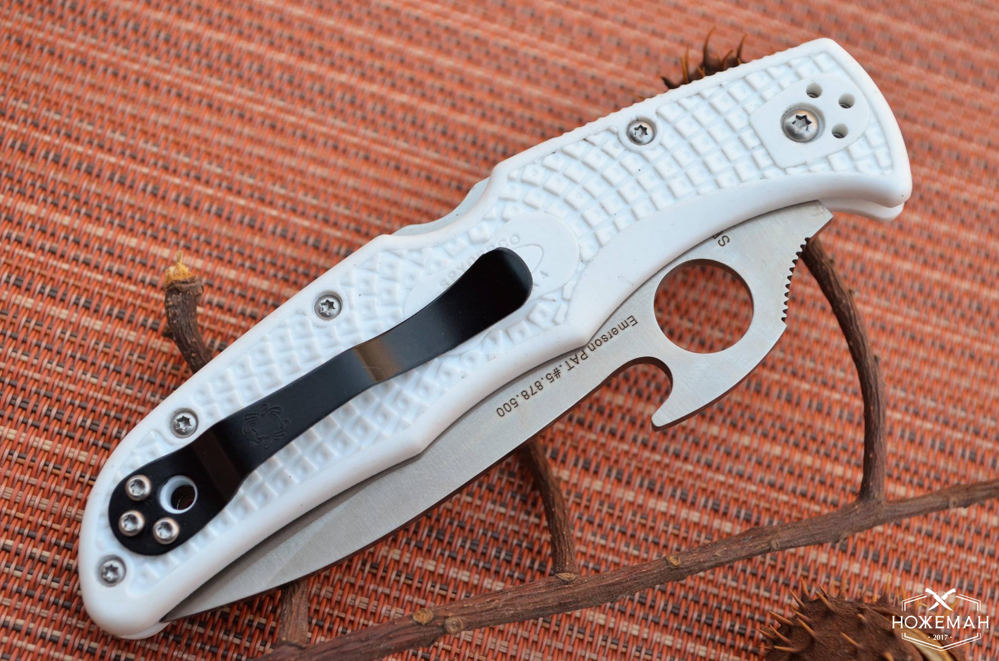 Нож Spyderco Endura 4 Emerson Wave C10 white купить - реплики Spyderco