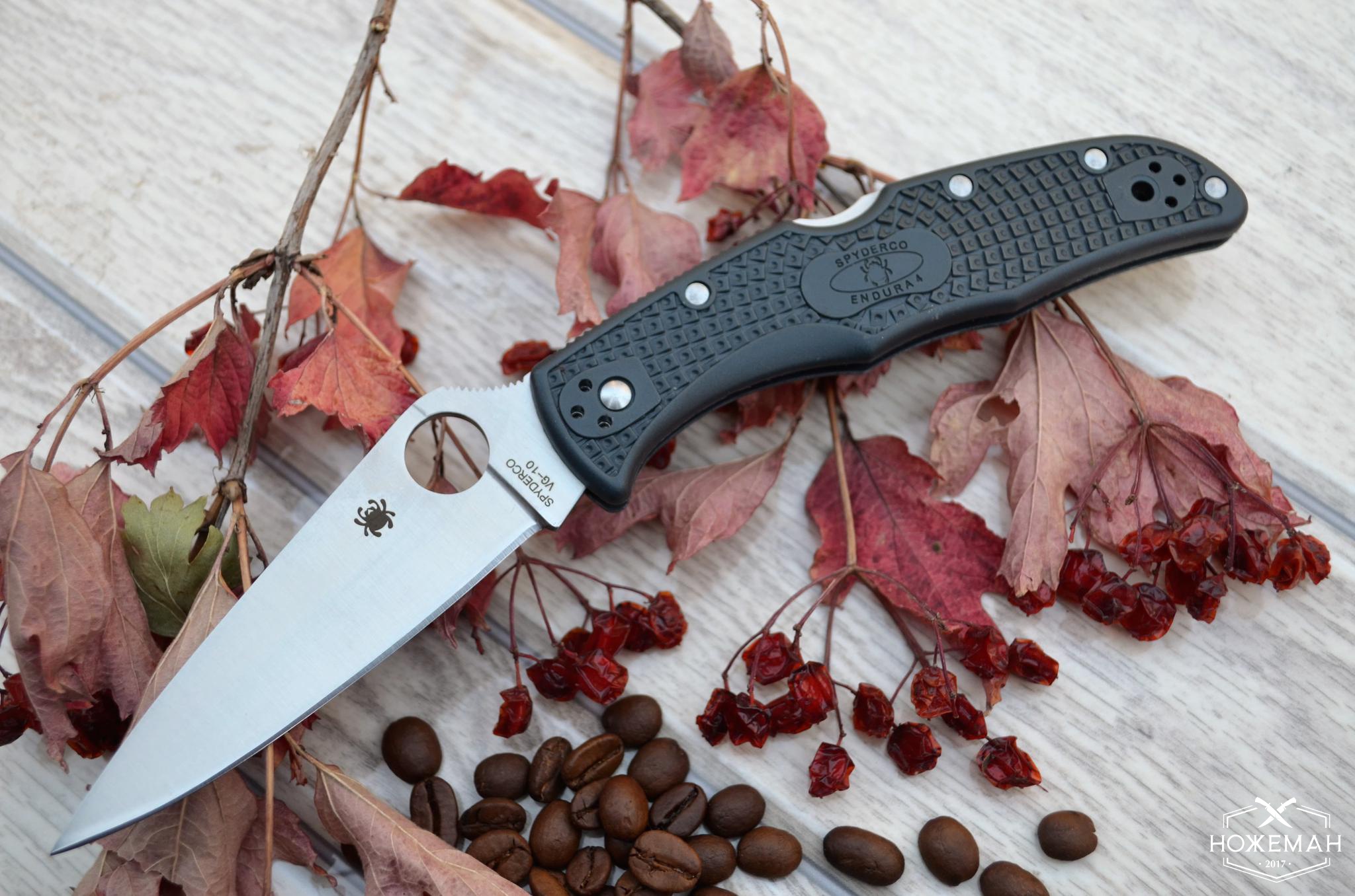 Нож Spyderco Endura 4 black купить - реплики Spyderco в интернет магазине