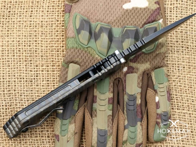 Нож Strider SMF Tiger Stripe реплика купить в Украине, Киеве, Харькове.