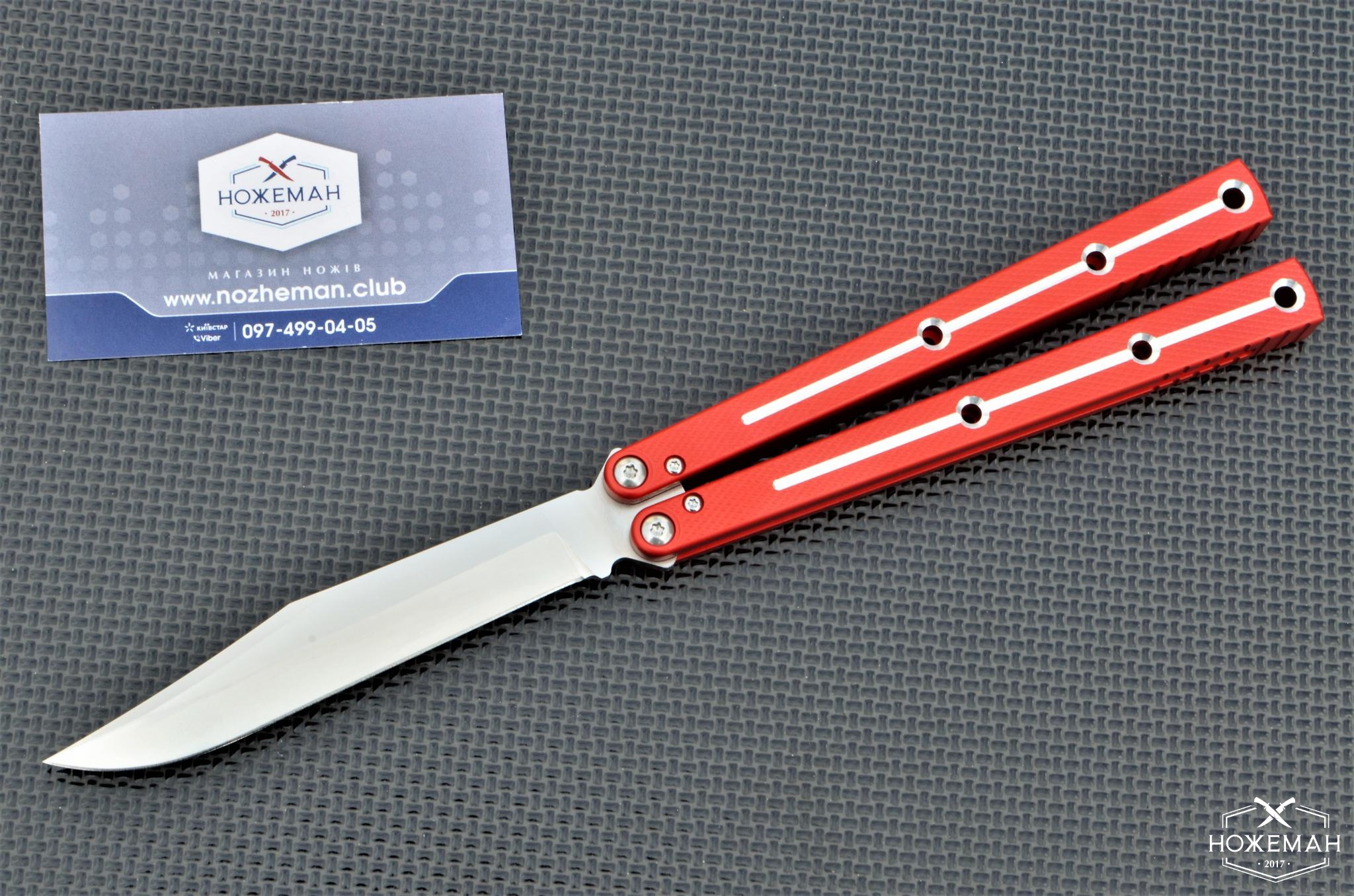 Балисонг Squid Industries Krake Raken Red Dual Tone реплика купить ...