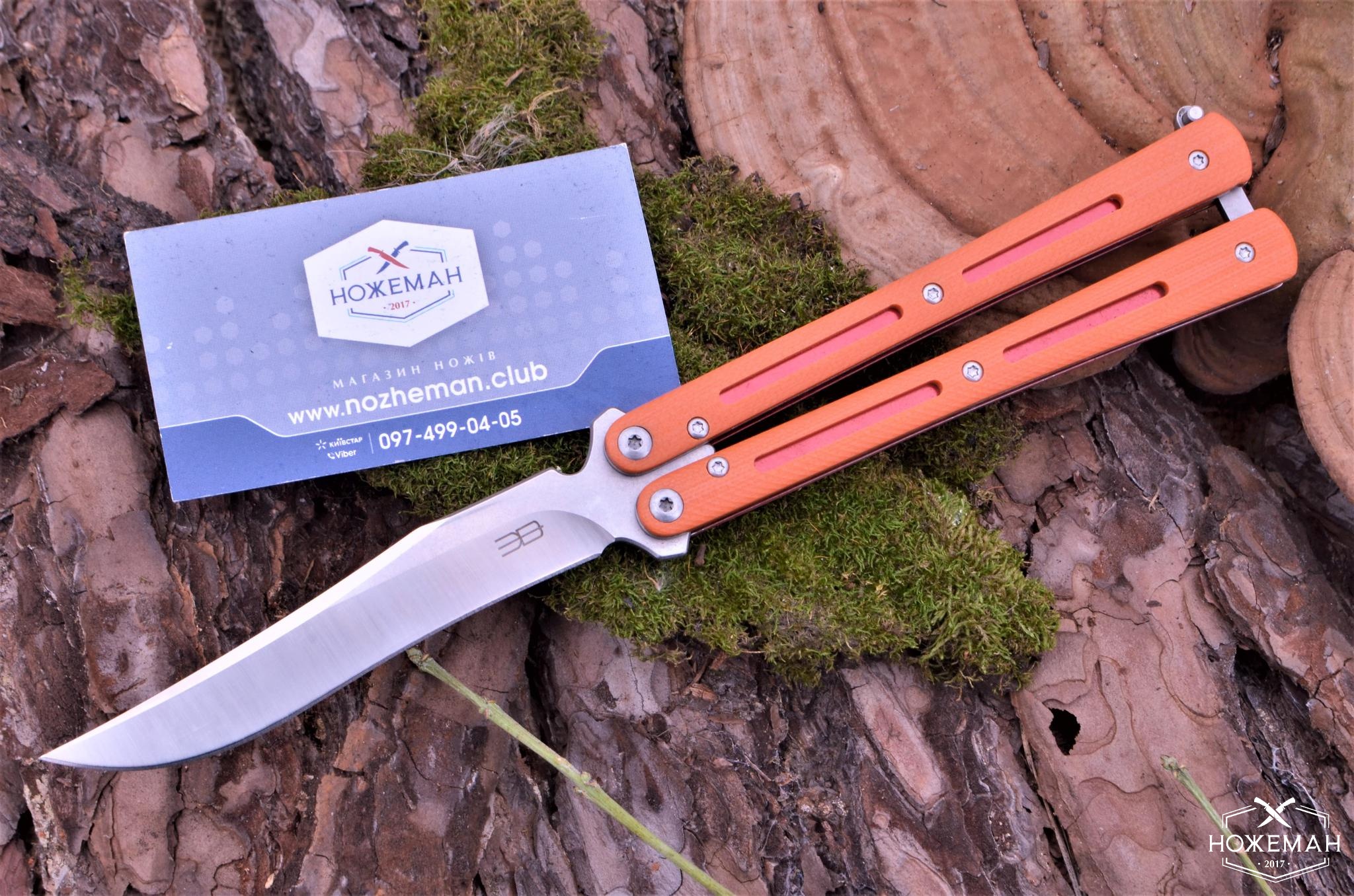 Нож бабочка ELB Mamba Orange Boom купить | Магазин ножей Nozheman Club