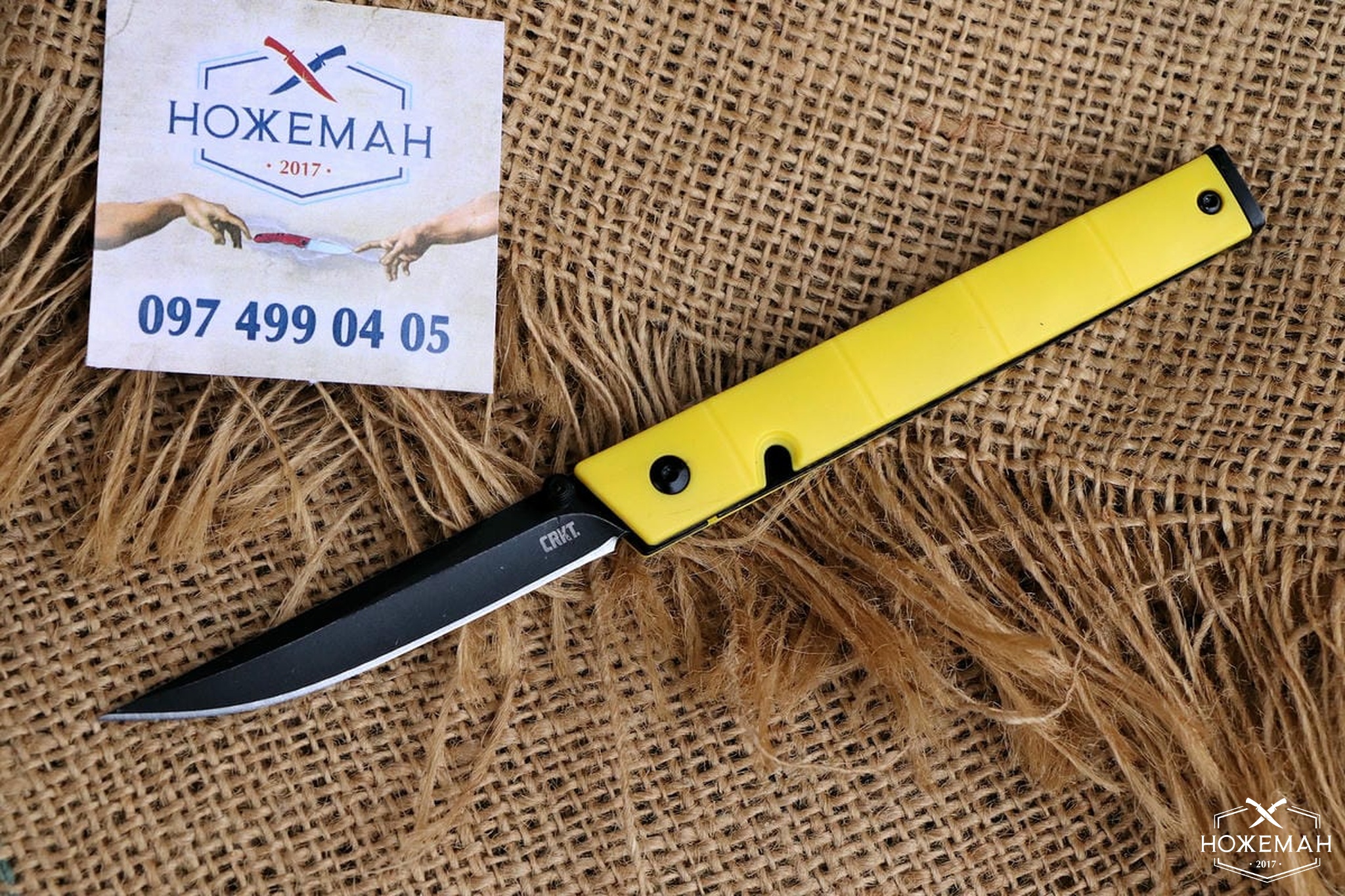 Нож CRKT CEO Bamboo GRN 7096YGK реплика купить в Украине, Киеве, Харькове.
