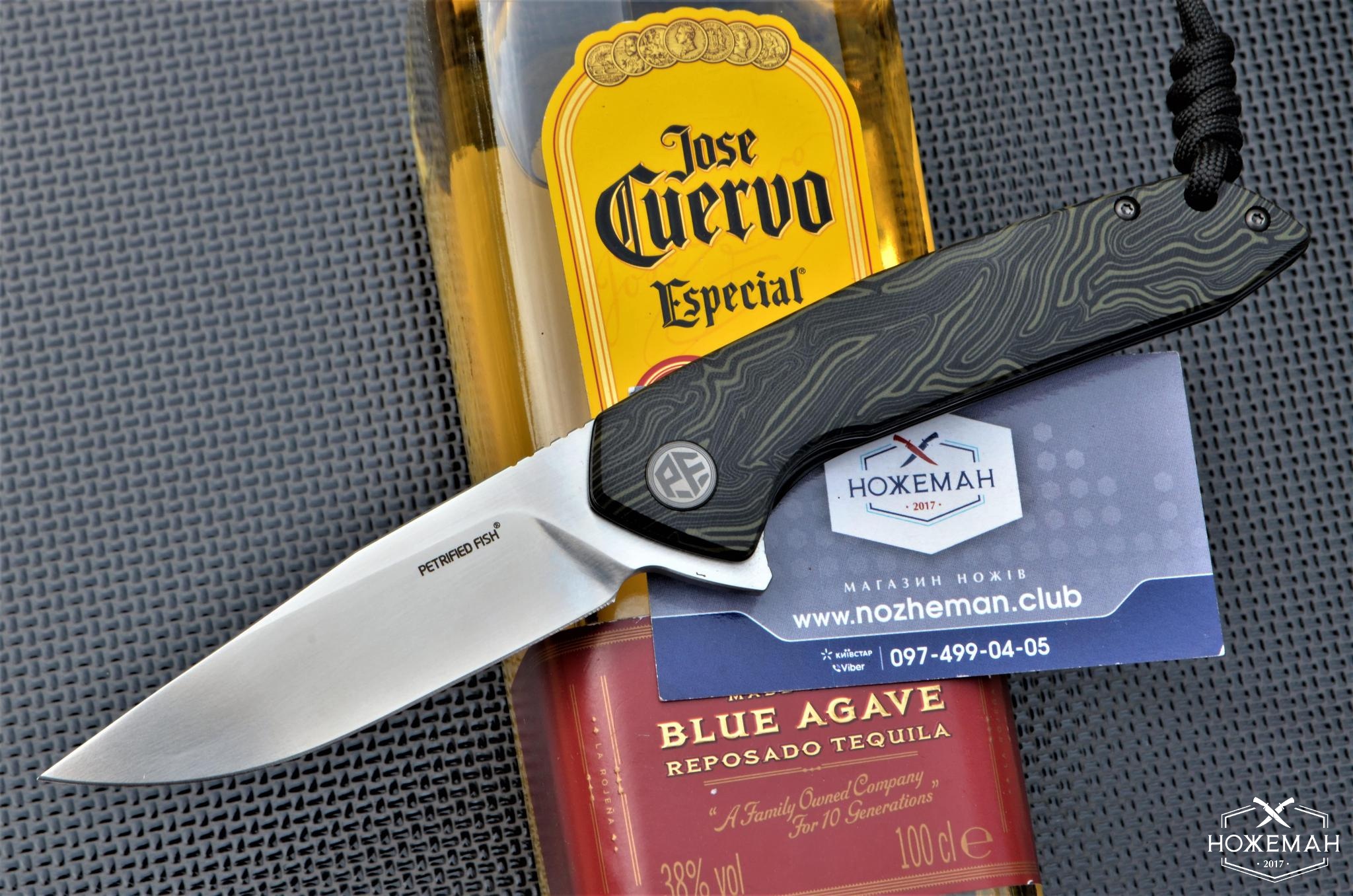 Нож Petrified Fish Auster PF-989 GR. Цена, купить складной нож ...