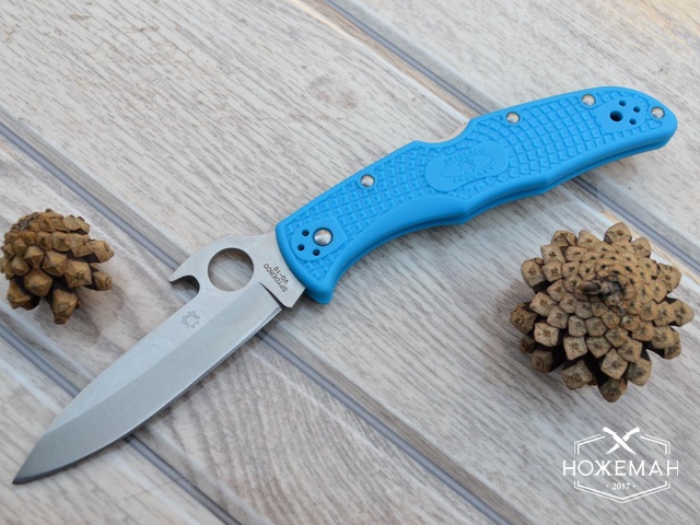 Нож Spyderco Endura 4 Emerson Wave C10 blue купить - реплики Spyderco в ...