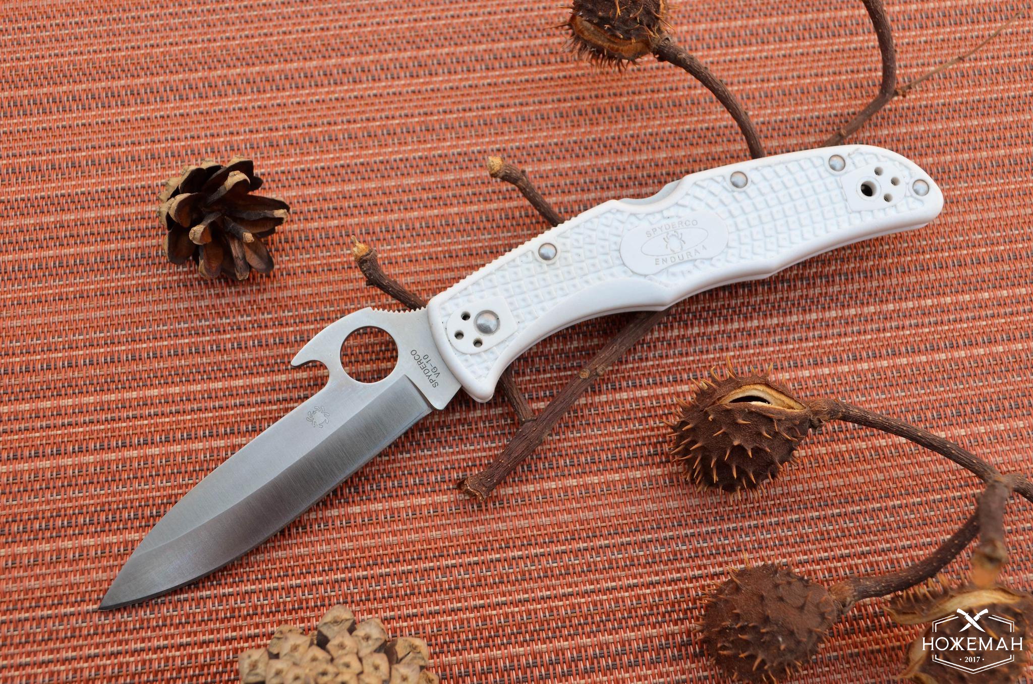 Нож Spyderco Endura 4 Emerson Wave C10 white купить - реплики Spyderco