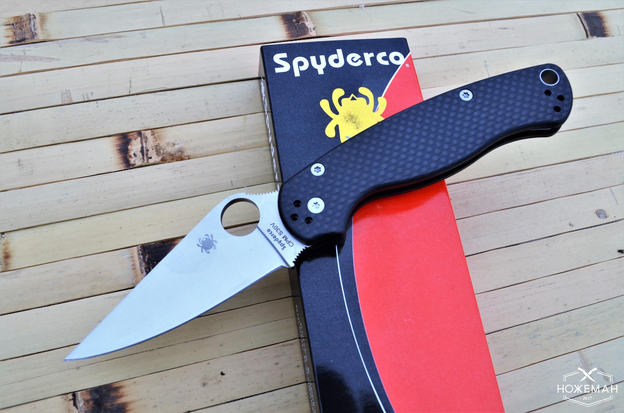 Купить Складной нож Spyderco Para-Military 2 C81 carbone в Украине - доставка в Киеве, Харькове ...