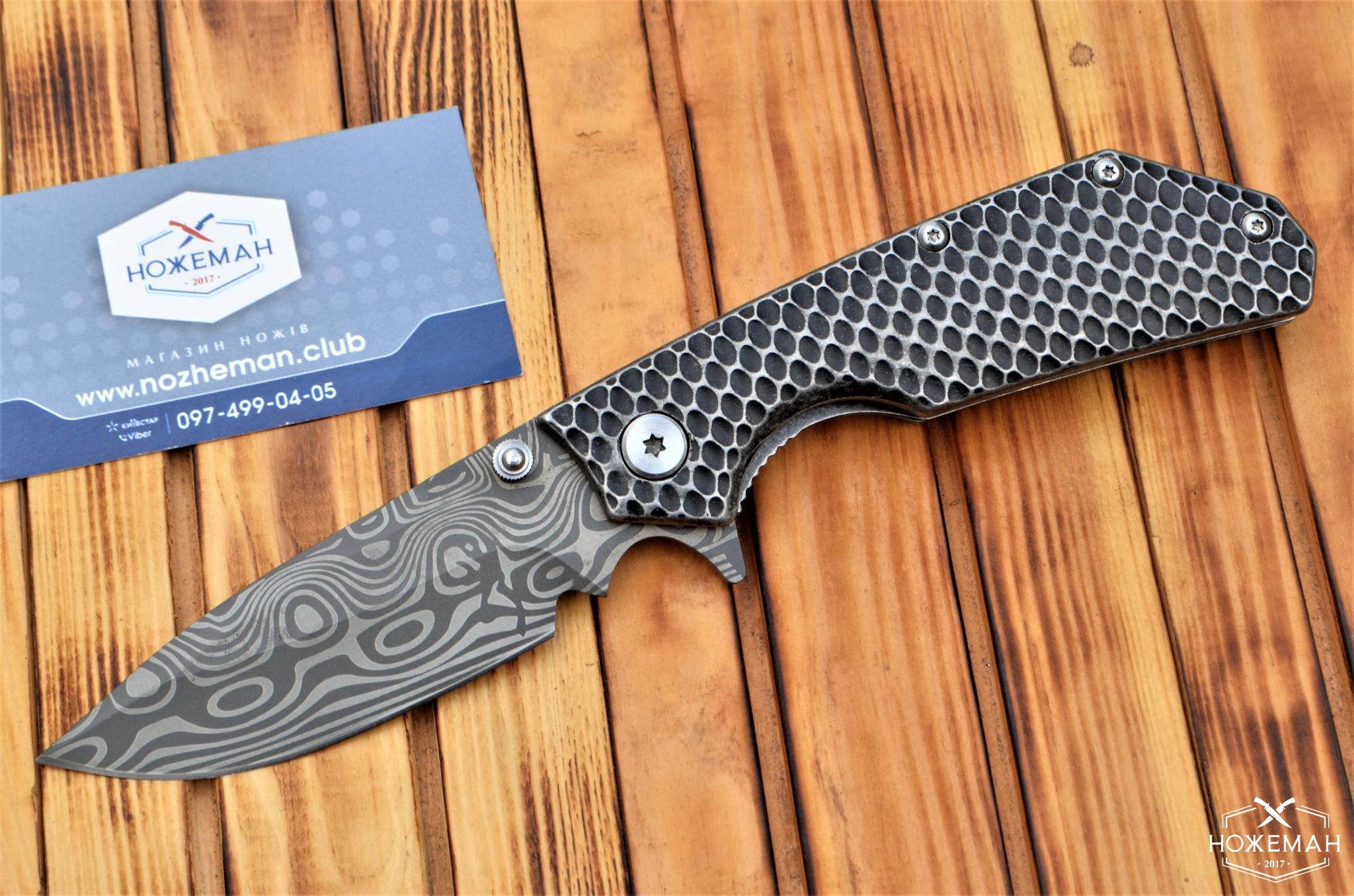 Нож Strider Damascus реплика купить | Магазин ножей Nozheman Club